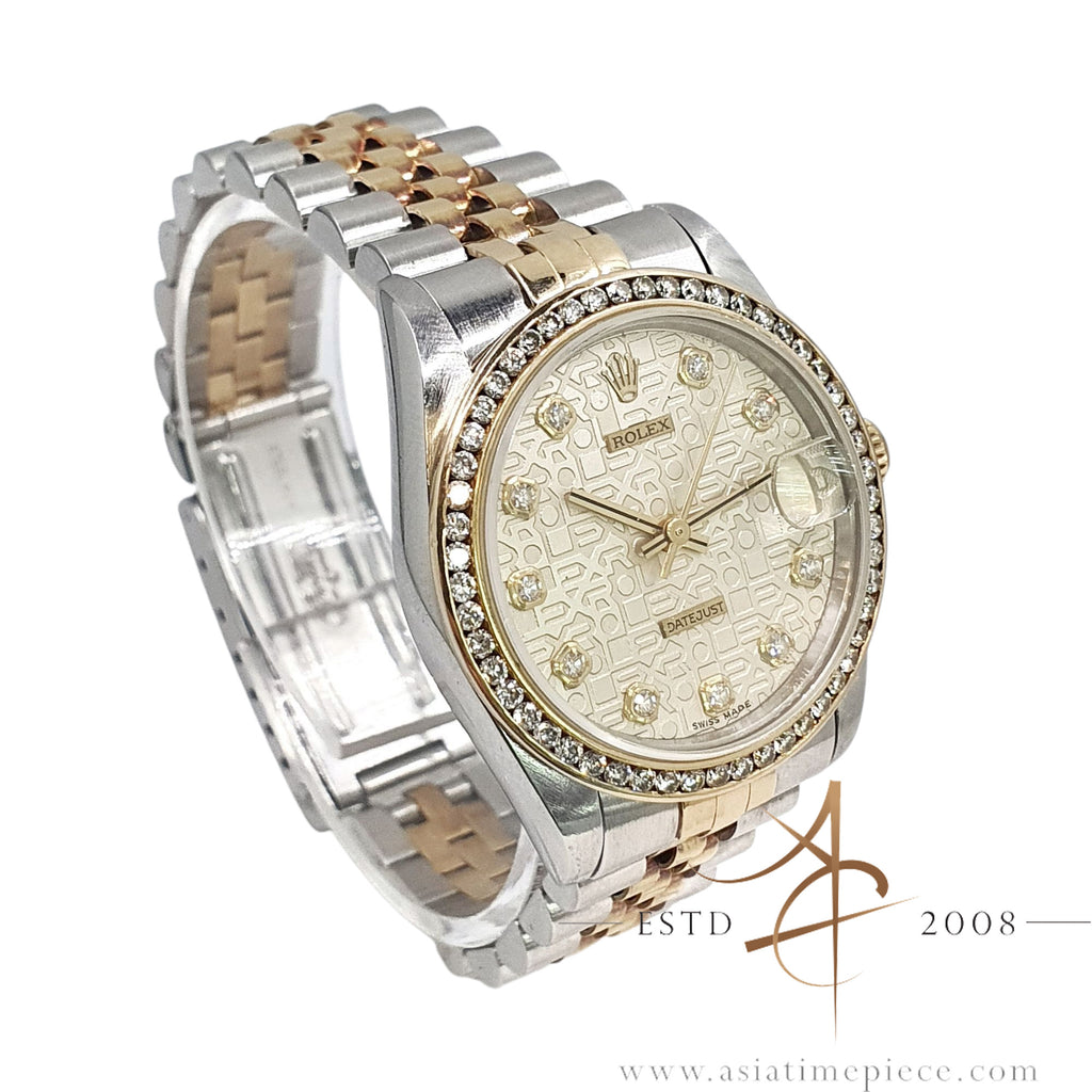 Rolex Datejust Midsize 68273 Computer Diamond Dial No Pinhole (1995 ...