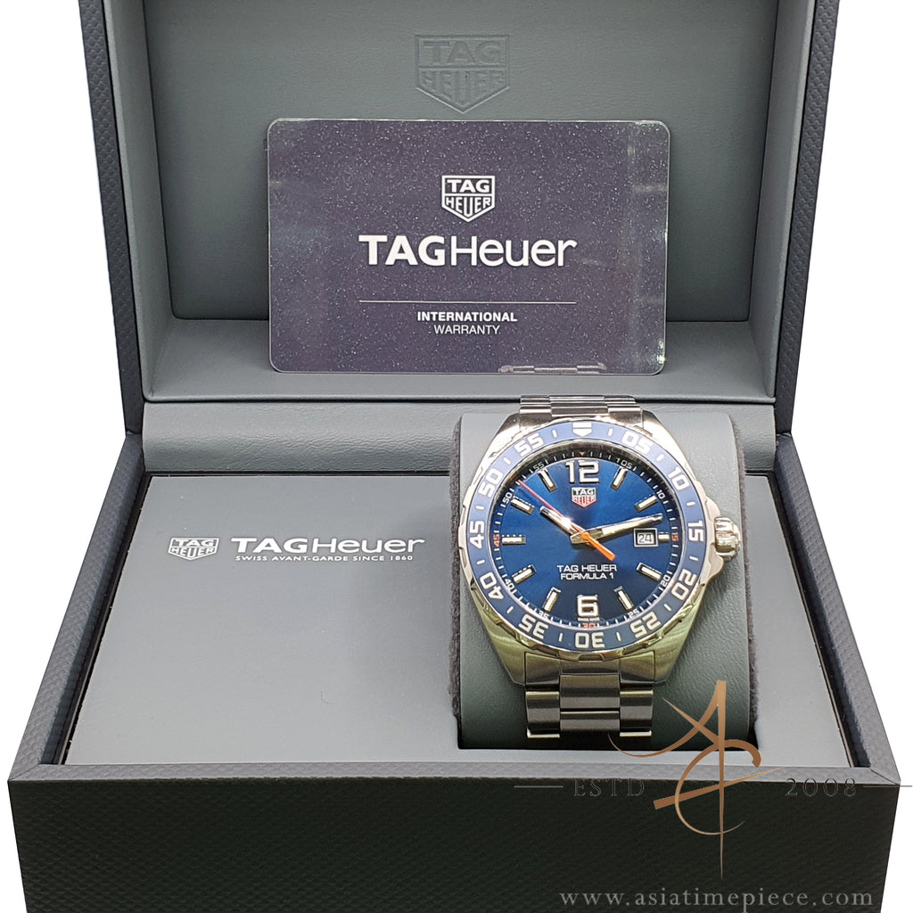Tag Heuer Formula 1 WAZ1010 Sunray Blue Dial Quartz (2022) – Asia ...