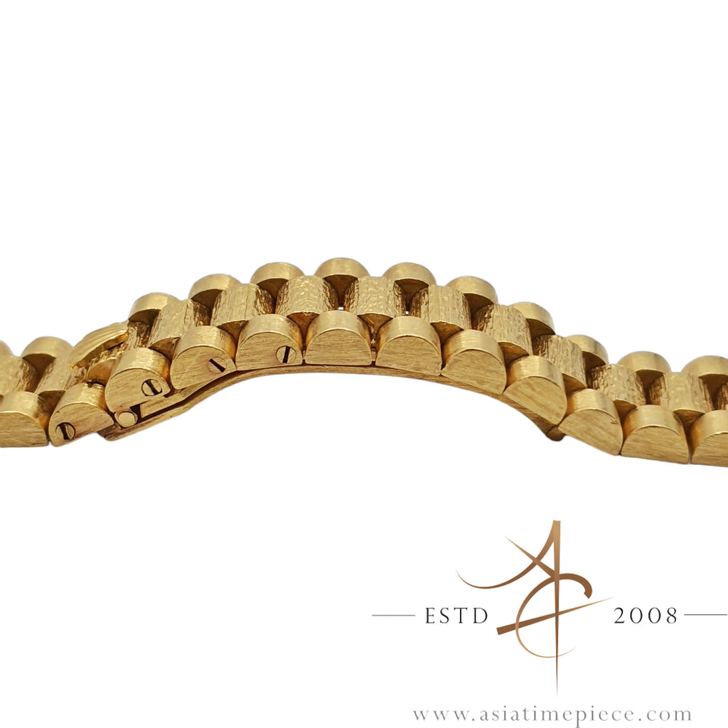 Rolex Custom 22K Gold President Bark Bracelet in 20MM – Asia Timepiece ...