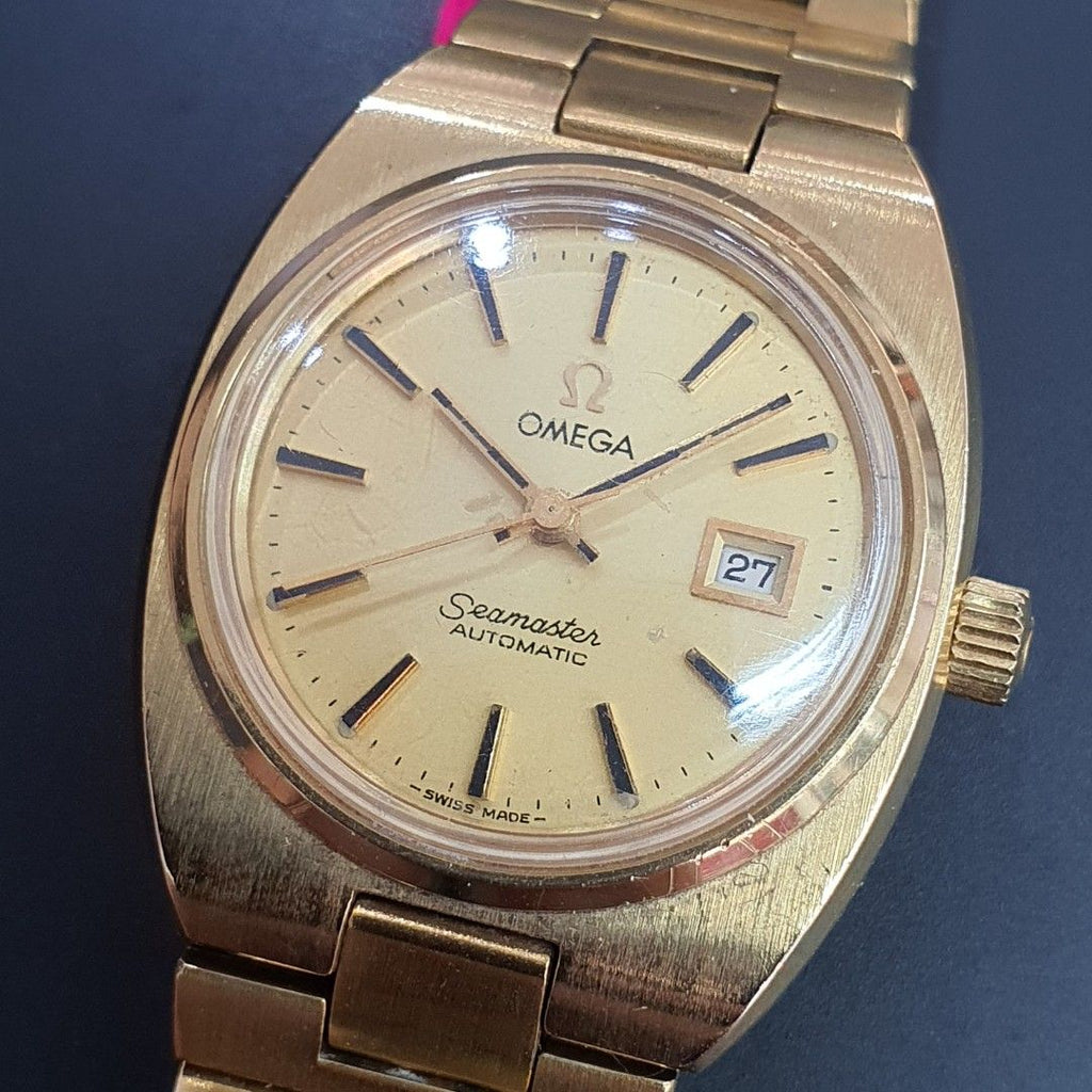 Omega Seamaster Women Gold Plated Automatic Watch – Asia Timepiece Centre