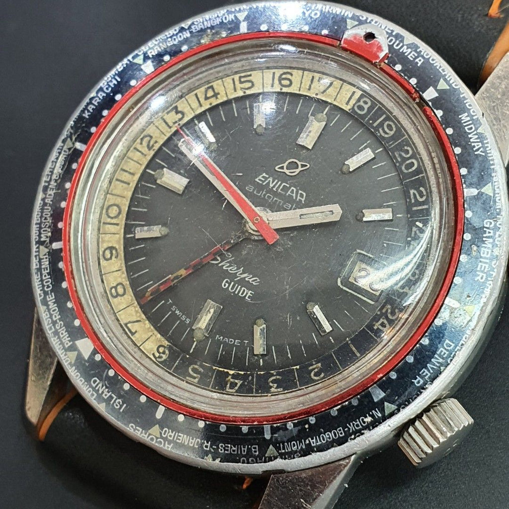 Enicar Sherpa Guide GMT Automatic Vintage Watch – Asia Timepiece Centre