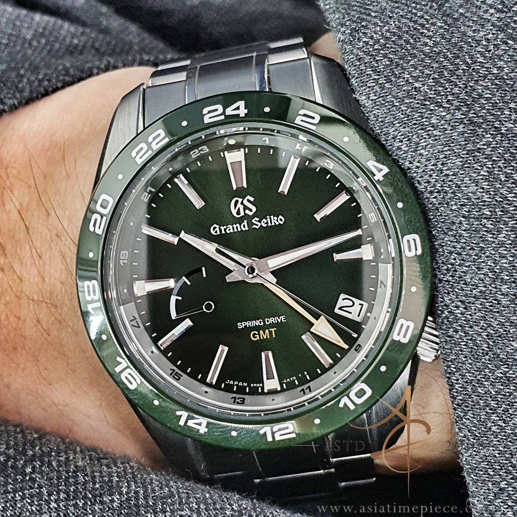 Grand Seiko SBGE257 Sports Collection Spring Drive GMT Green (2021 ...