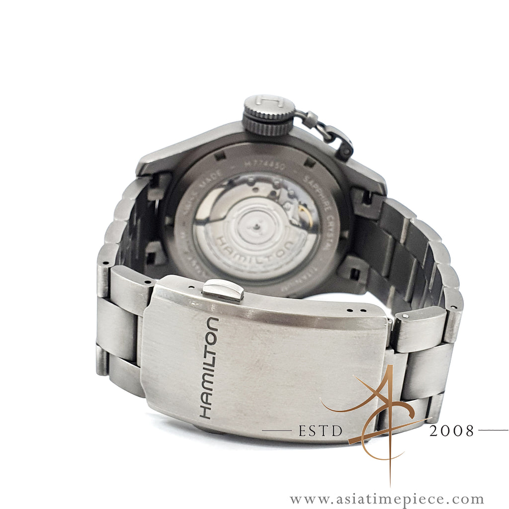 Hamilton Khaki Navy Frogman Titanium H774450 Automatic – Asia Timepiece ...