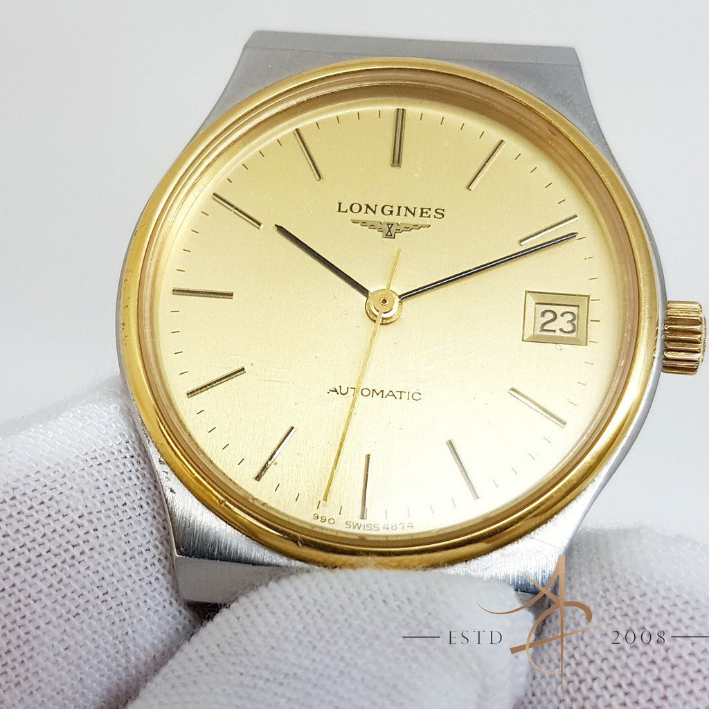 Longines Vintage 990 Automatic Date Sweep Second Watch – Asia Timepiece ...