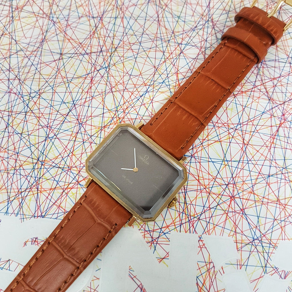 Grey Omega De Ville Rectangular Vintage Watch – Asia Timepiece Centre