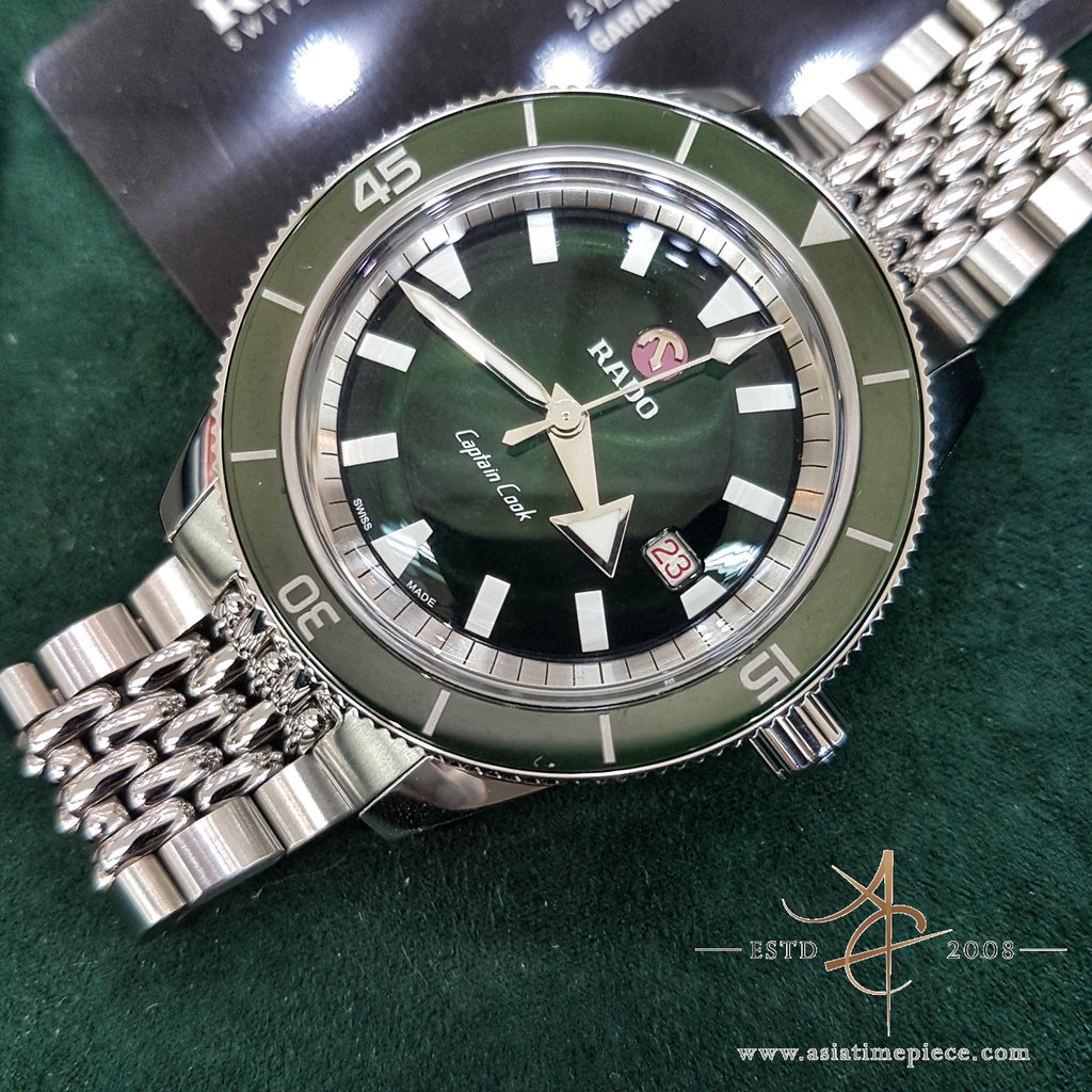 Rado Captain Cook Green " Hulk " Automatic Watch R32505313 – Asia ...