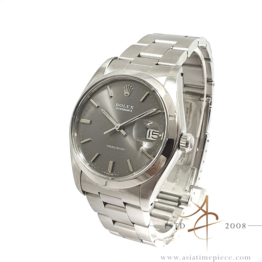 [Rare] Rolex Oysterdate Precision 6694 Grey Dial Vintage Watch (1974 ...