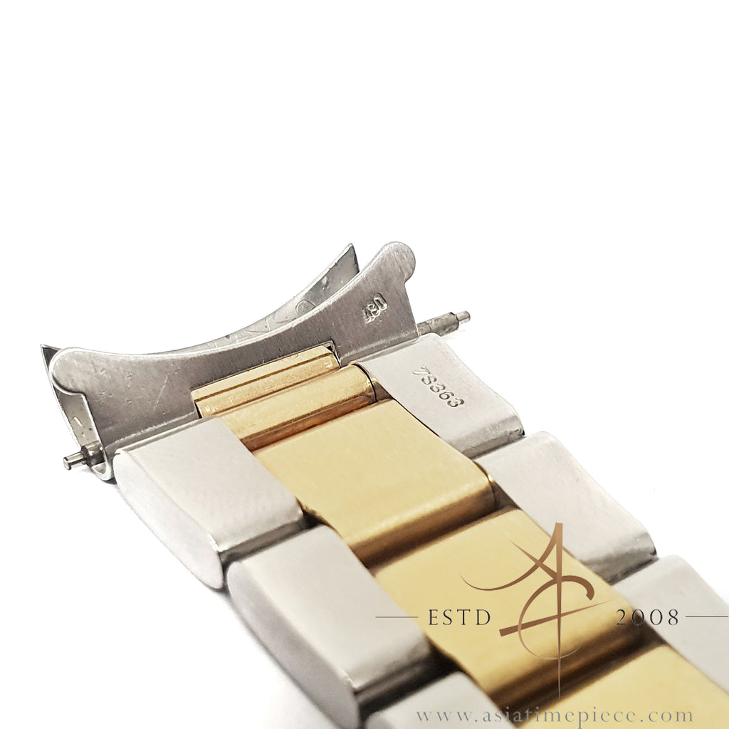 Rolex Oyster 78363 Gold Steel Bracelet End Link 480 For GMT Master - 6 ...