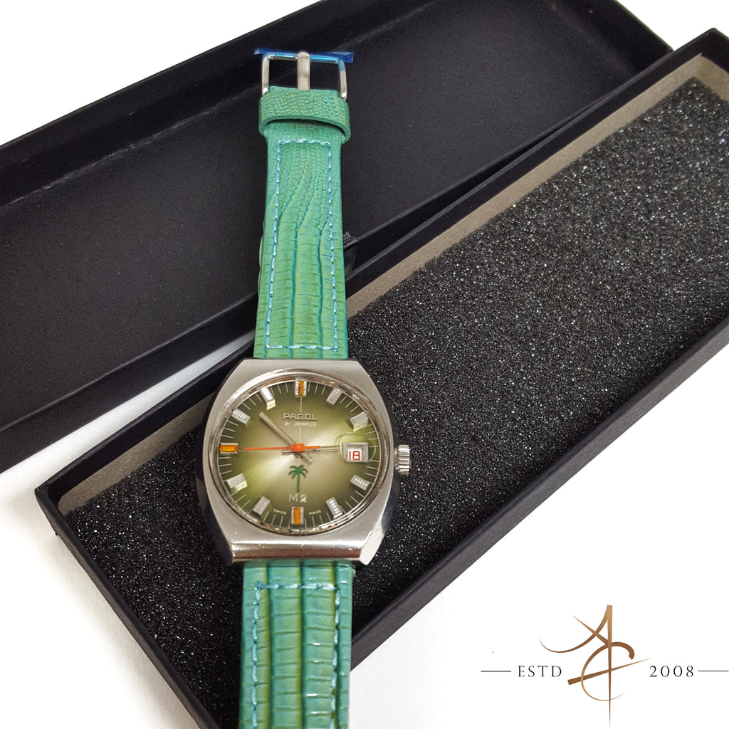 Green Pagol M2 Swiss Winding Vintage Watch – Asia Timepiece Centre