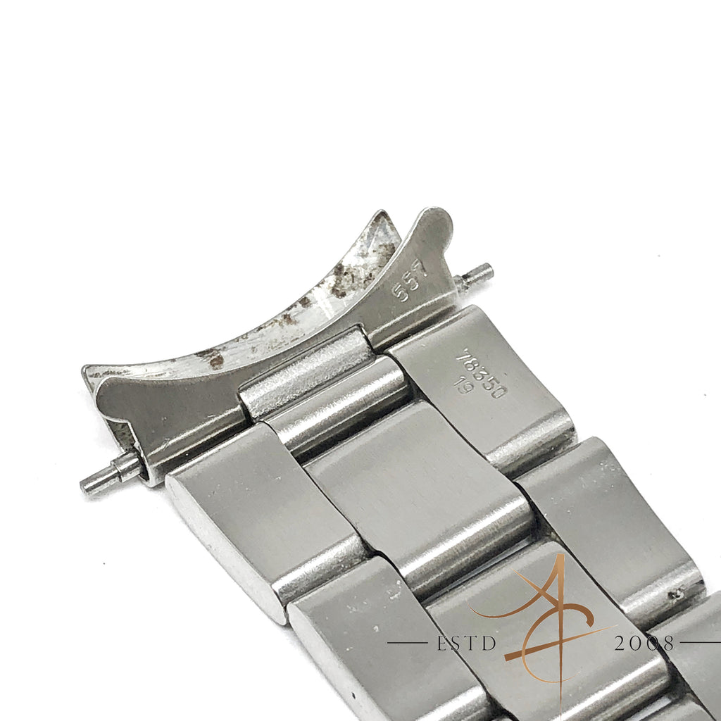 Rolex 19mm Thick Oyster Steel Metal Bracelet Ref 78350 End Link 557 ...