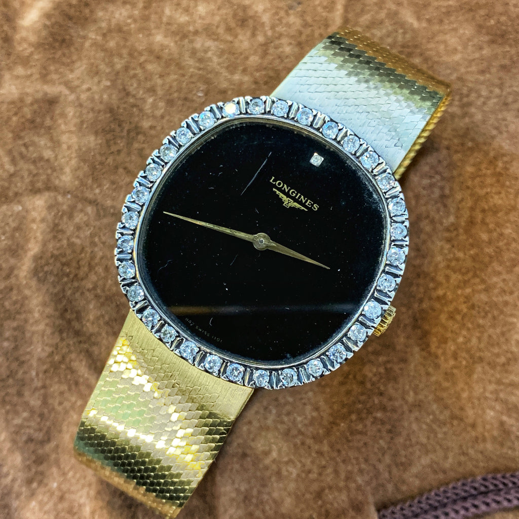 Longines 18k Gold Diamond Vintage Watch – Asia Timepiece Centre