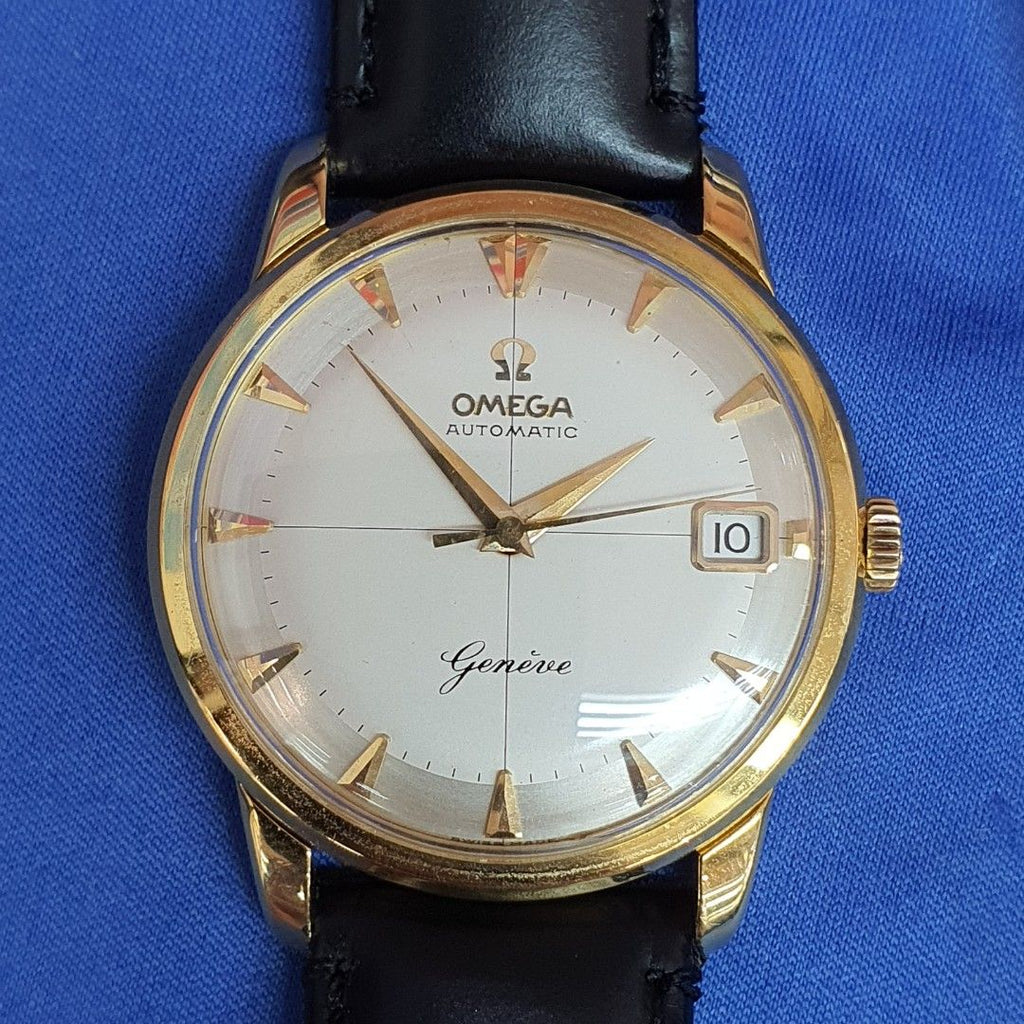 Omega Geneve Crosshair 18k Gold Automatic Vintage Watch – Asia ...