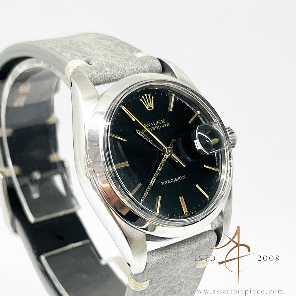 Rolex Precision 6694 Black Dial Vintage Watch (1973) – Asia Timepiece ...