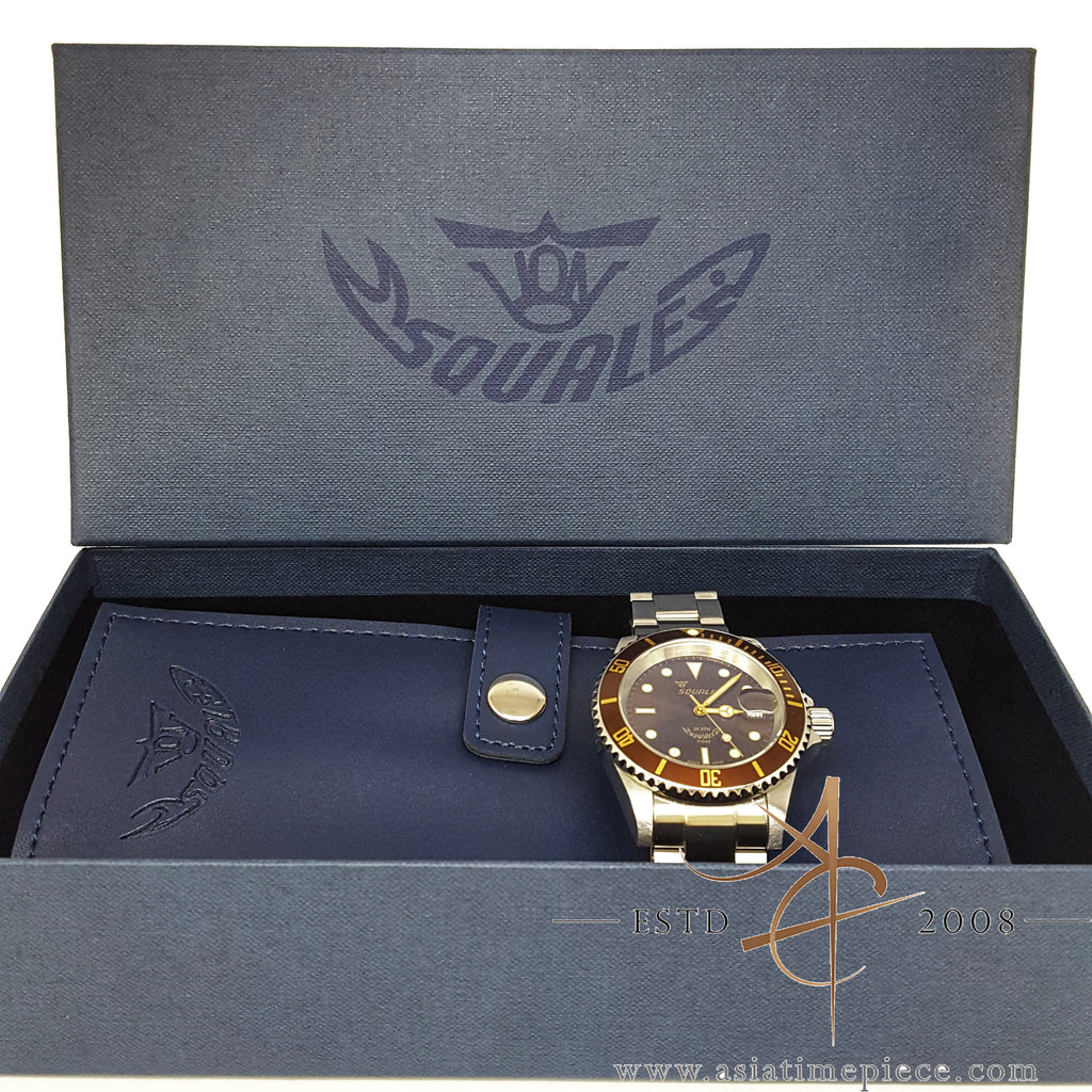 Squale Root Beer 20 Atmos Y1545 Automatic Swiss Watch – Asia Timepiece ...